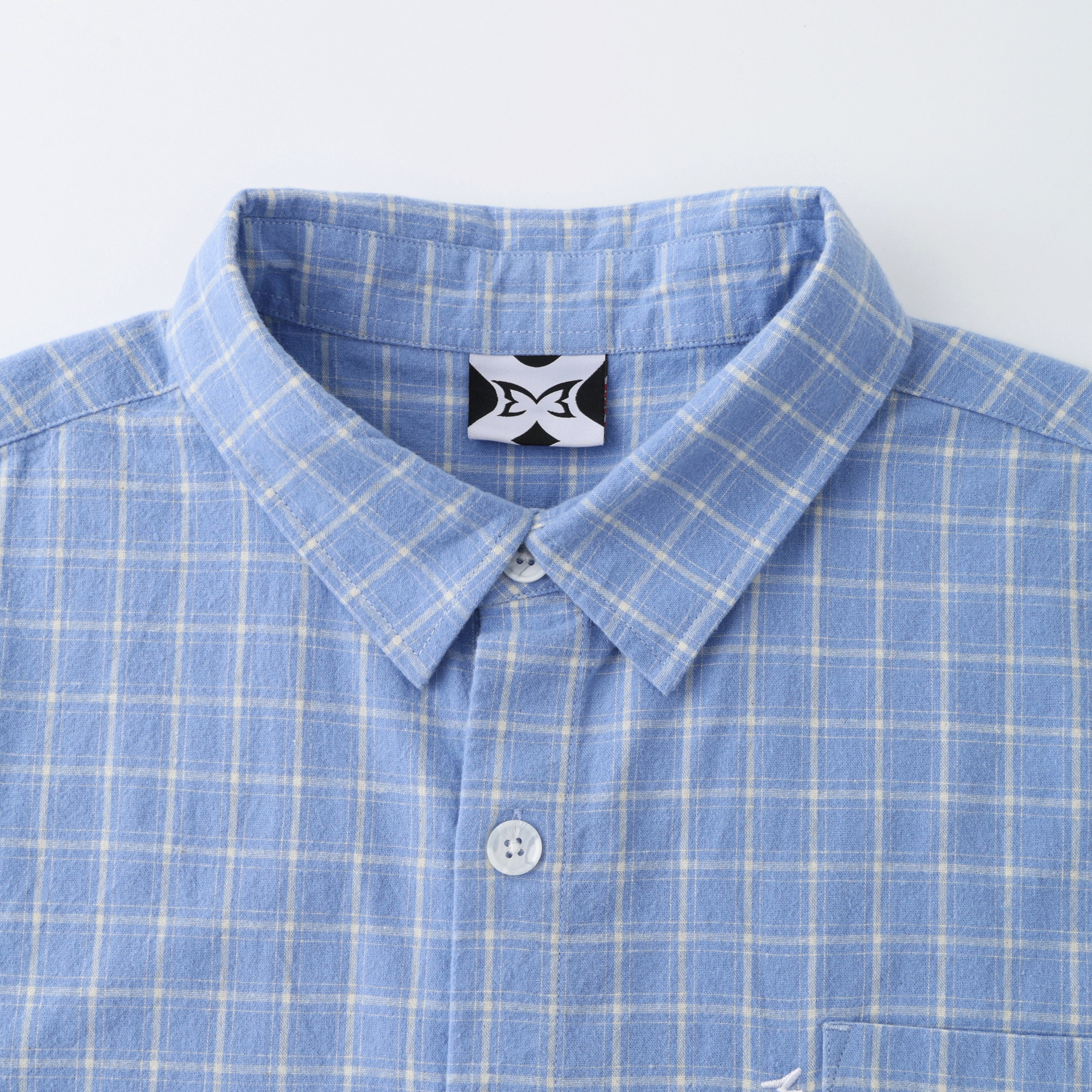 Plaid Shirt (Light Blue) - MERTRA