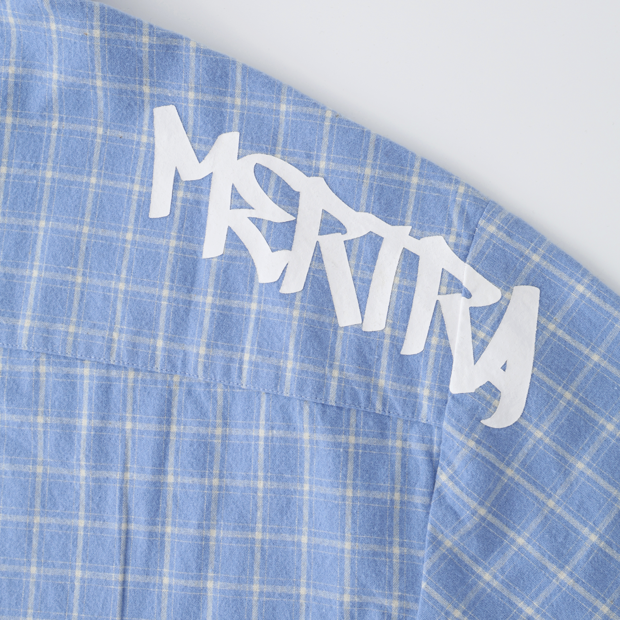 Plaid Shirt (Light Blue) - MERTRA